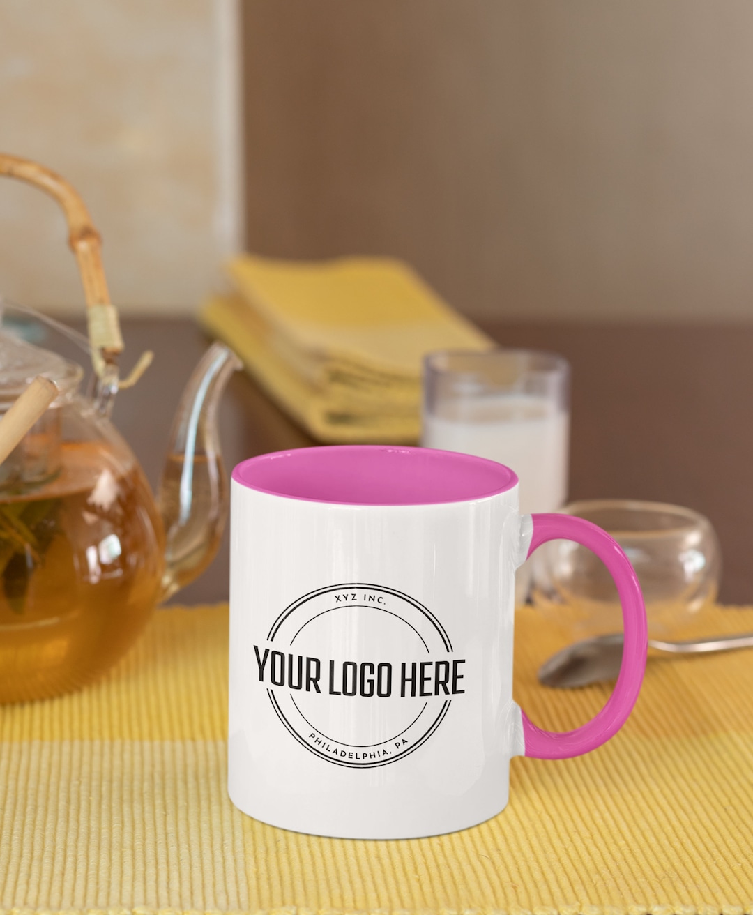 Branded Coffee Mug With Logo, Custom Logo Mug, Ceramic Promotional Mugs ...