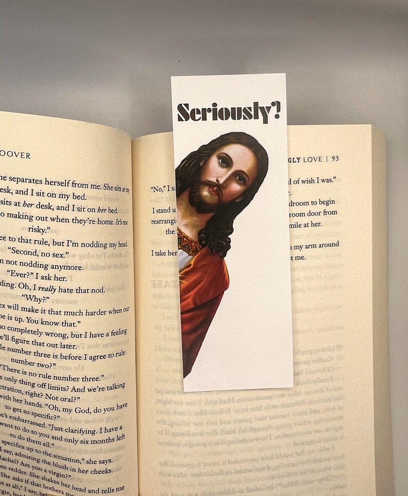 Corner Peeking Smut Jesus Bookmark Jesus Judging Romance - Etsy Corner Peeking Smut Jesus Bookmark Jesus Judging Romance - Etsy