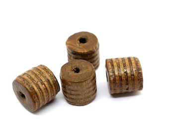 15pcs Natural Wood Tube Beadunfinished Wooden Beadtube - Etsy