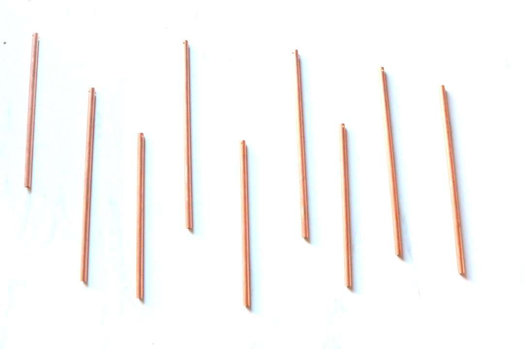 Copper Large Wedding Decor Tubes, 1 Copper L Tube With 2 Holes, Hanging ...