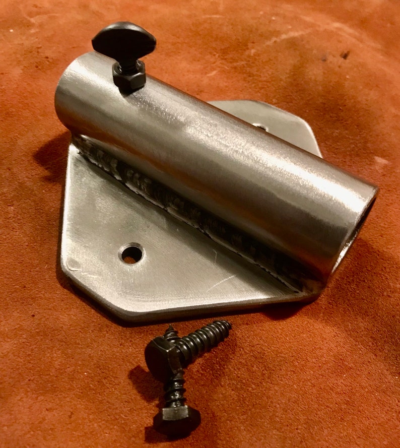 Side Mount Steel Flag Pole Holder (1”) - Etsy