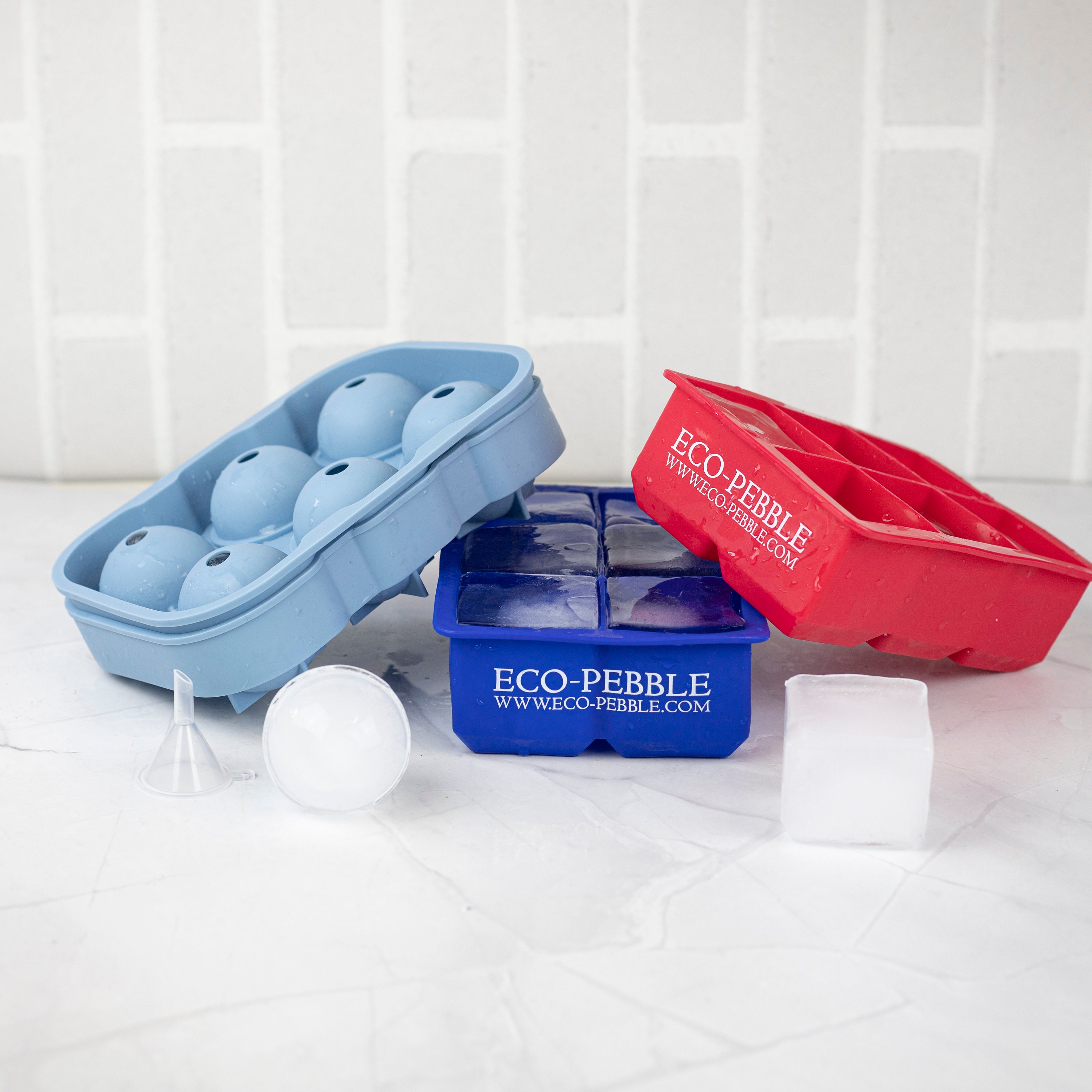 Set of 3 Extra Large Ice Cubes and Balls 2 Cube Trays and 1 - Etsy UK