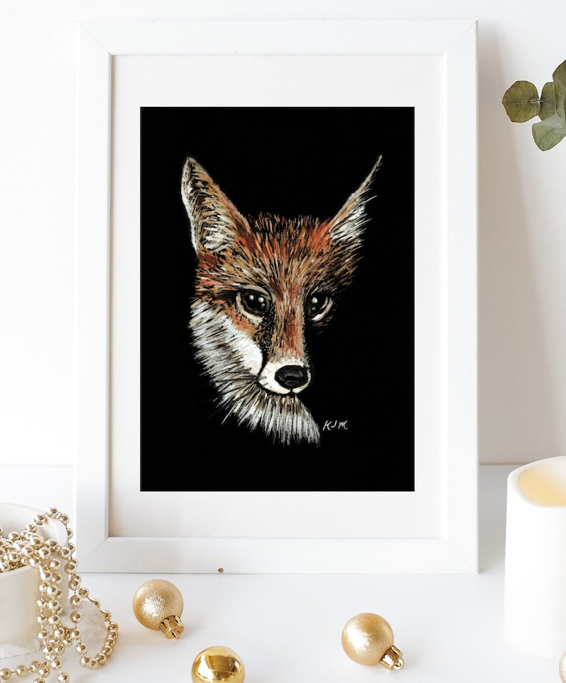 Red Fox Portrait: High Quality Giclée Print, Woodland - Etsy