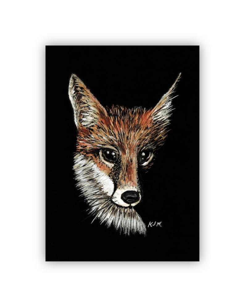 Red Fox Portrait: High Quality Giclée Print, Woodland - Etsy