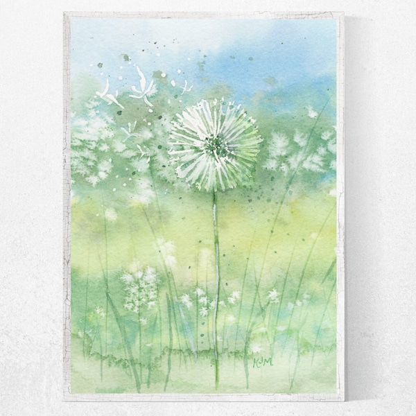 Dandelion Art - Etsy