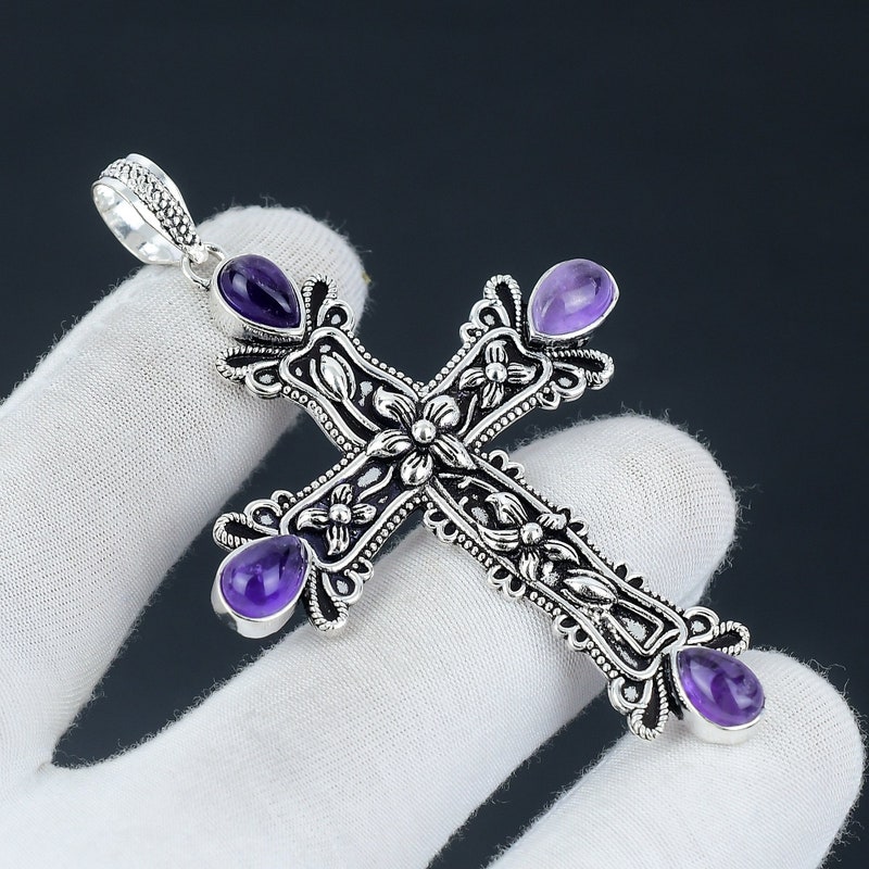 Gemstone Cross - Etsy