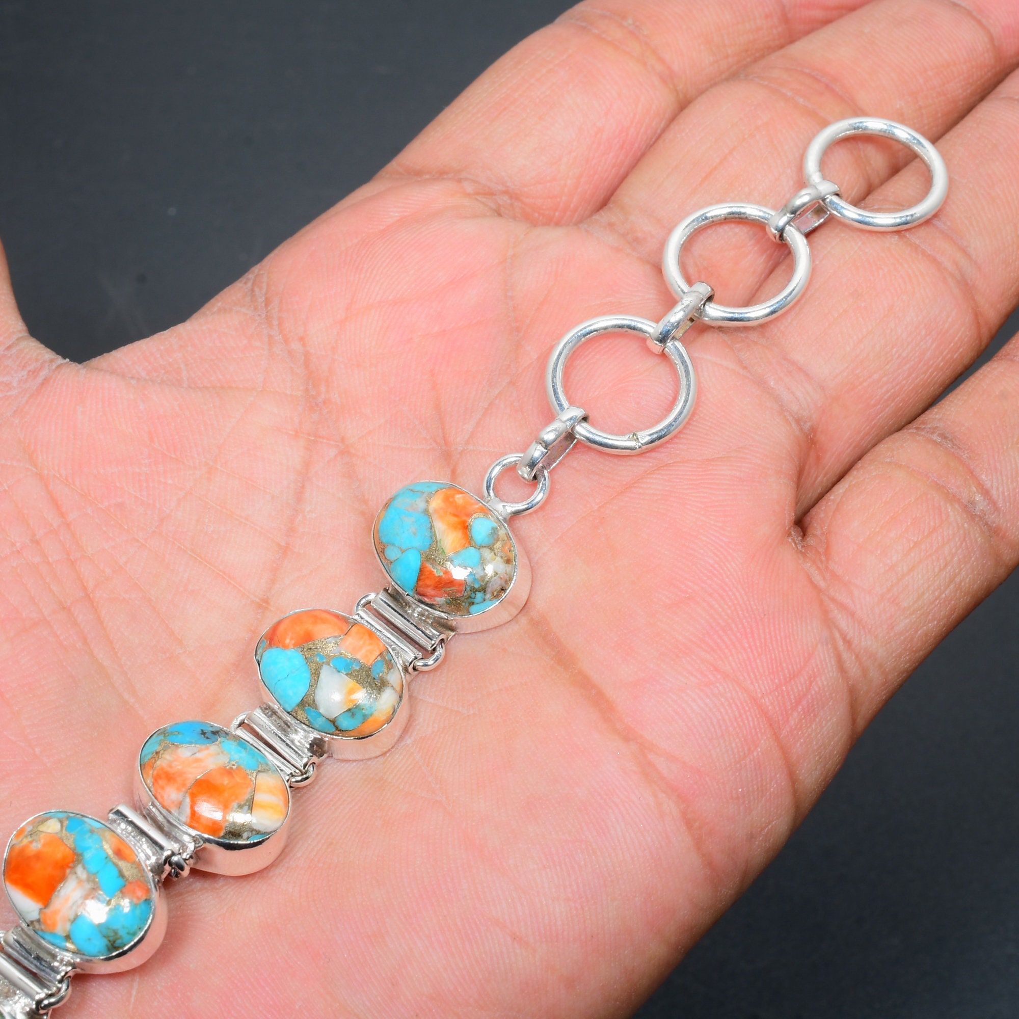 Natural Spiny Oyster Bracelet Natural Bracelet Spiny Oyster - Etsy