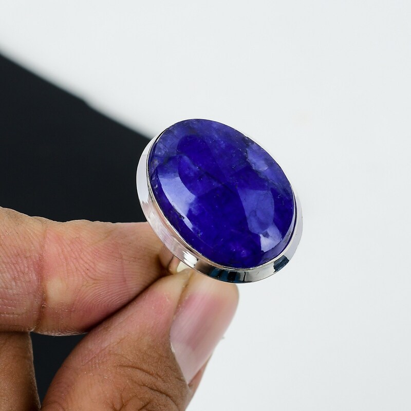 Blue Halo Ring - Etsy