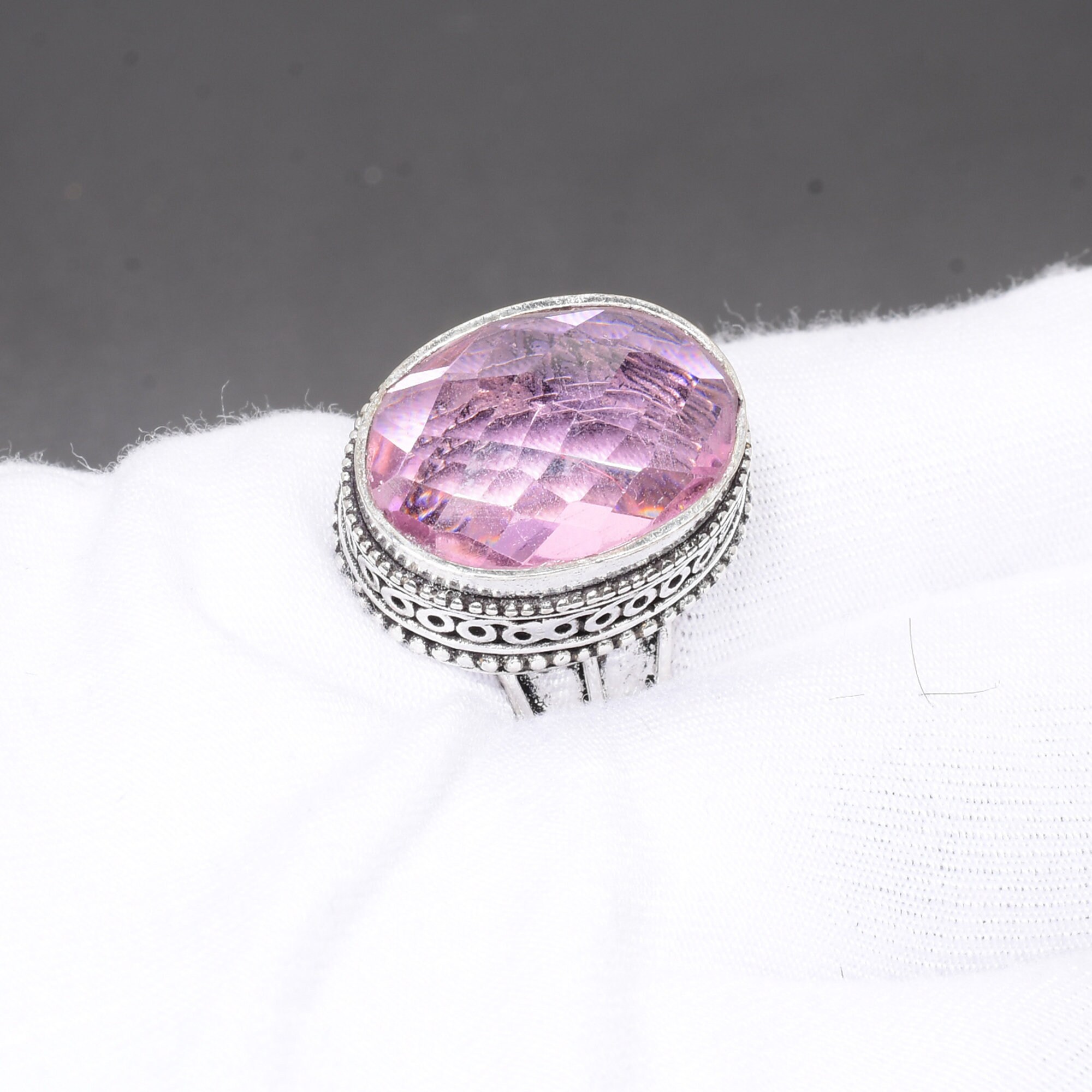 Pink Kunzite Ring Pink Kunzite Gemstone Handmade 925 Sterling - Etsy