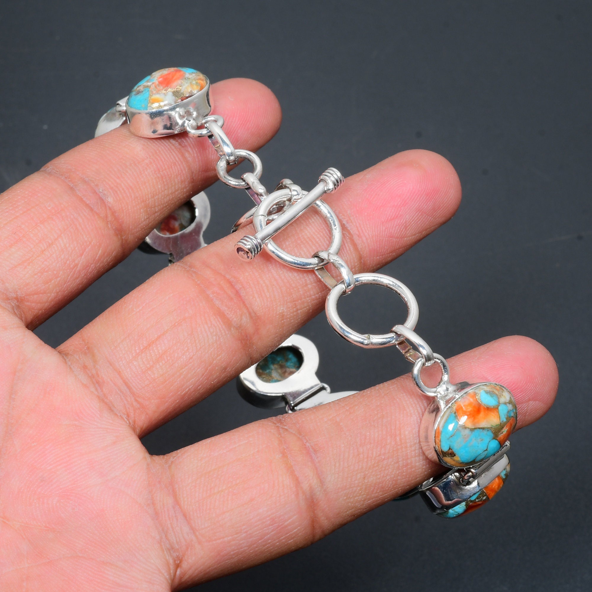 Natural Spiny Oyster Bracelet Natural Bracelet Spiny Oyster - Etsy