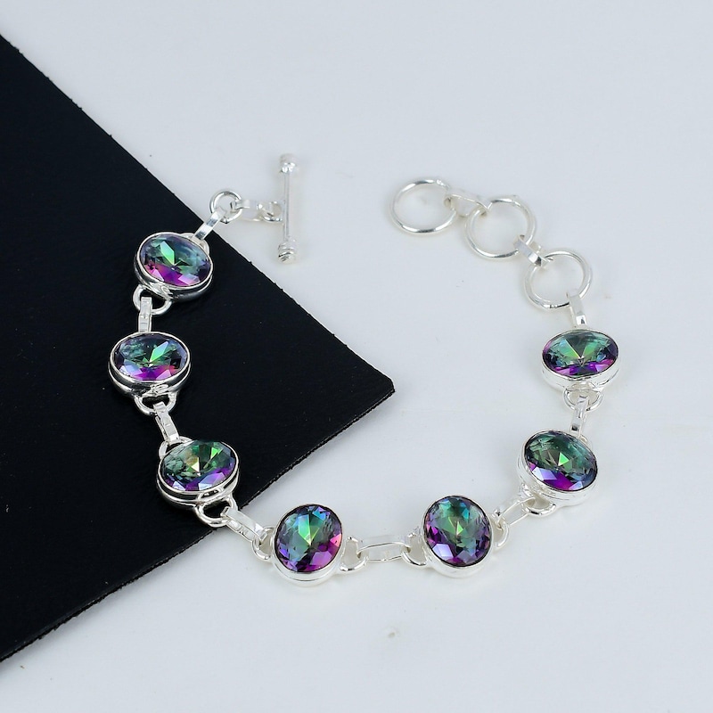 Silver Bracelet Mystic - Etsy