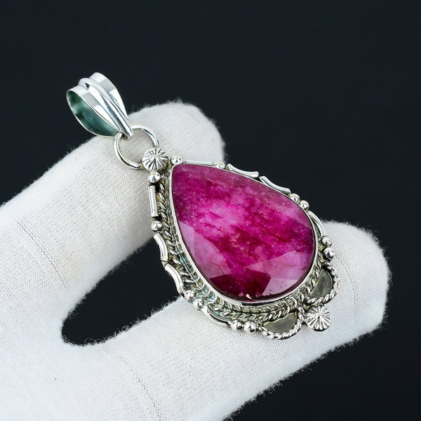 Ruby Pendant - Etsy