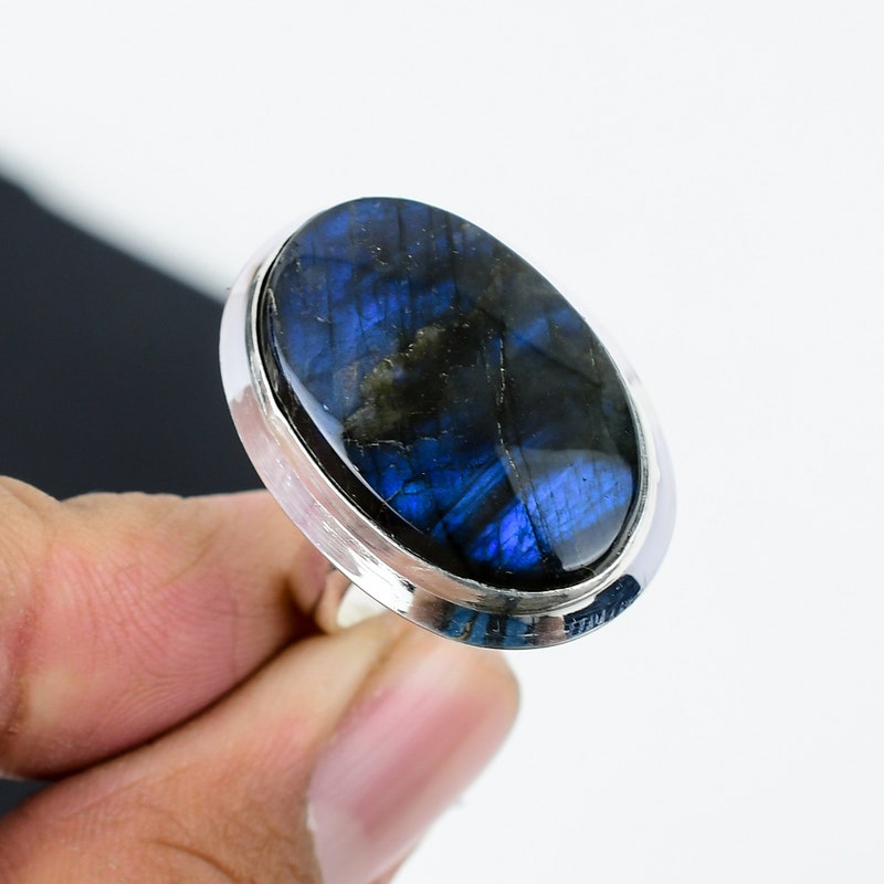Labradorite Ring - Etsy