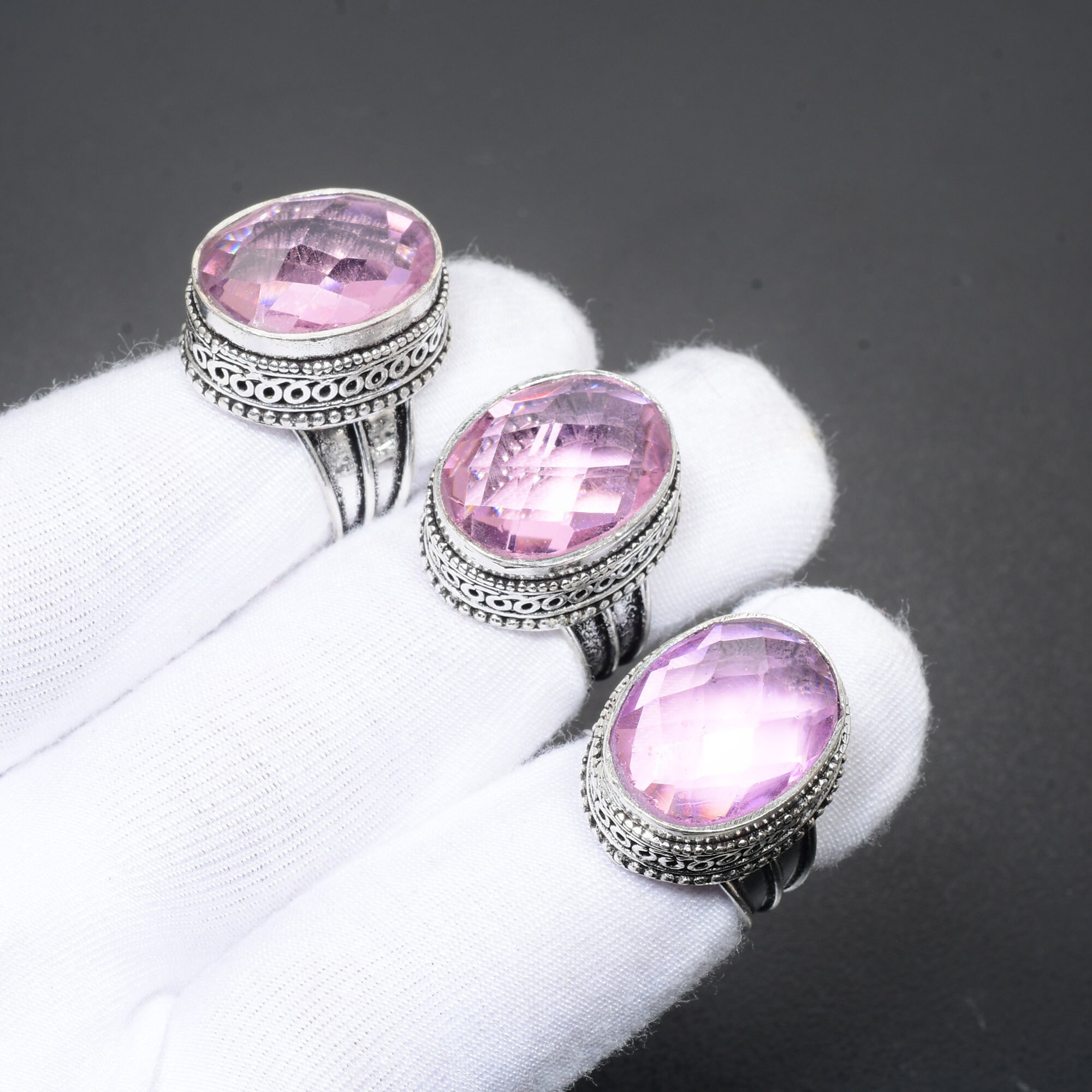 Pink Kunzite Ring Pink Kunzite Gemstone Handmade 925 Sterling - Etsy