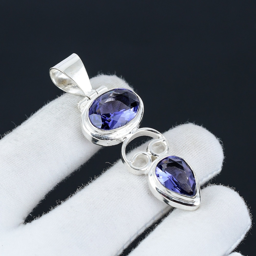 Tanzanite Necklace, Tanzanite Pendant, Tanzanite Gemstone, Dainty ...