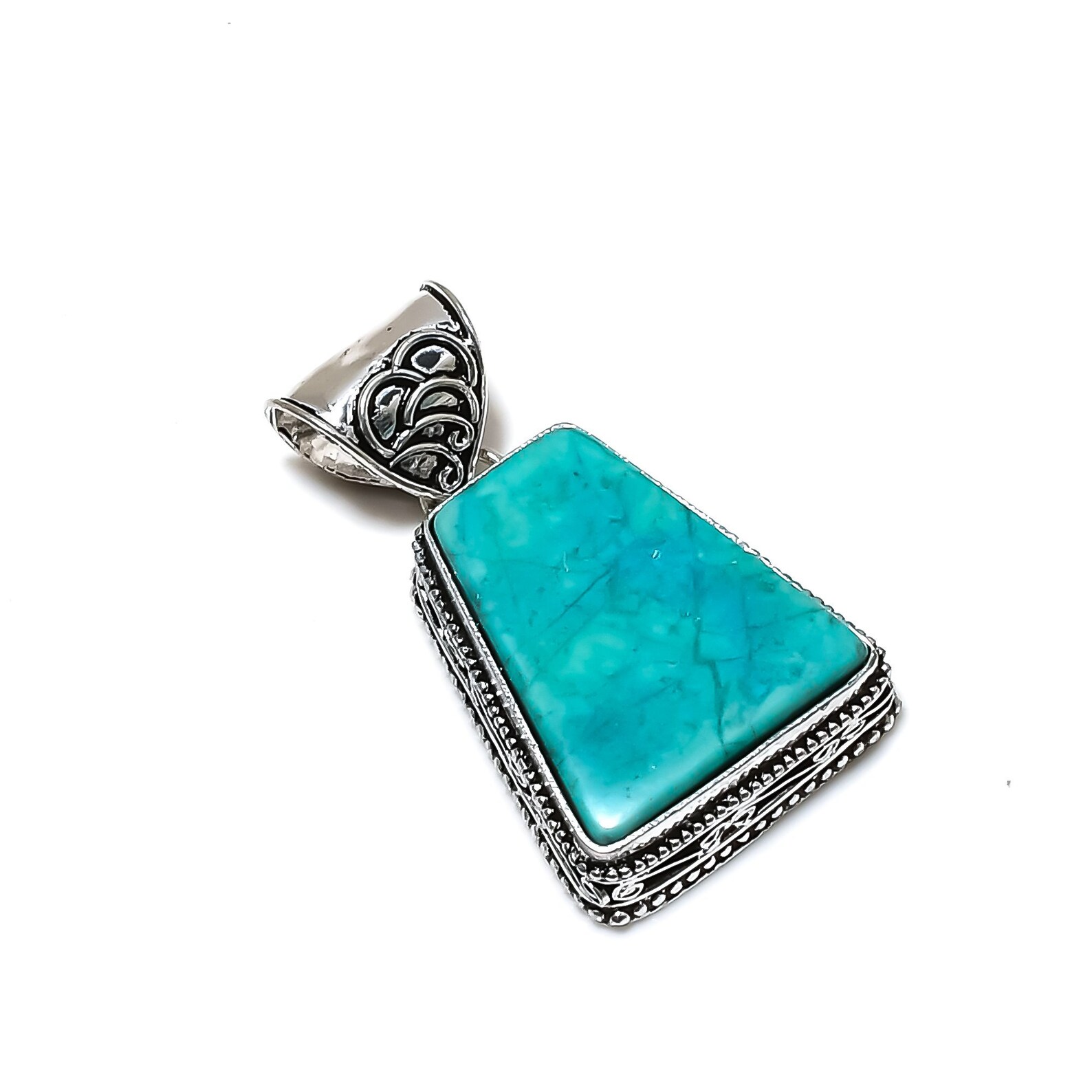 Green Sea Sediment Jasper Pendant 925 Sterling Silver Pendant Sea ...