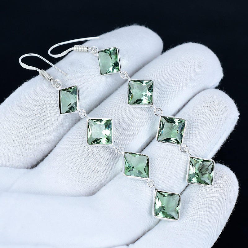 Amethyst Earring Princess - Etsy