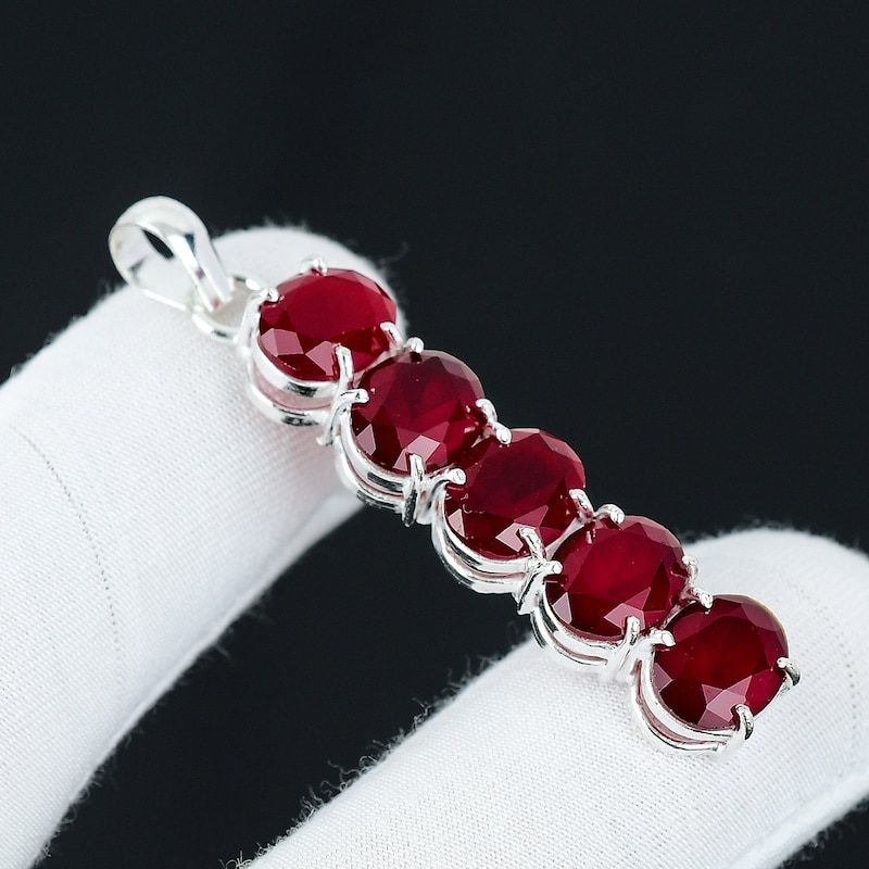 925 Ruby Cabochon - Etsy