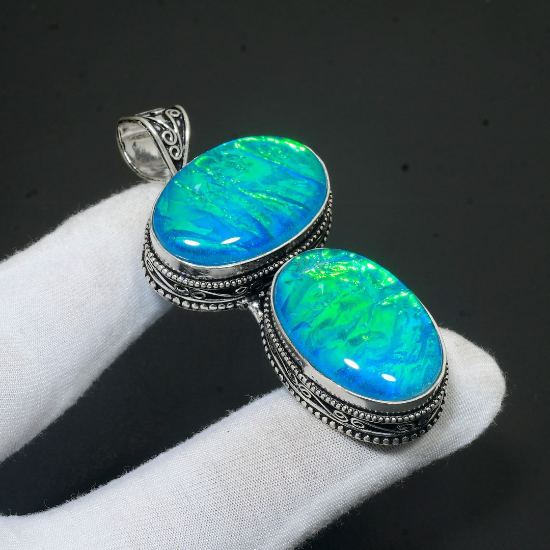 Triplet Fire Opal Gemstone Handmade 925 Sterling Silver Pendant ...