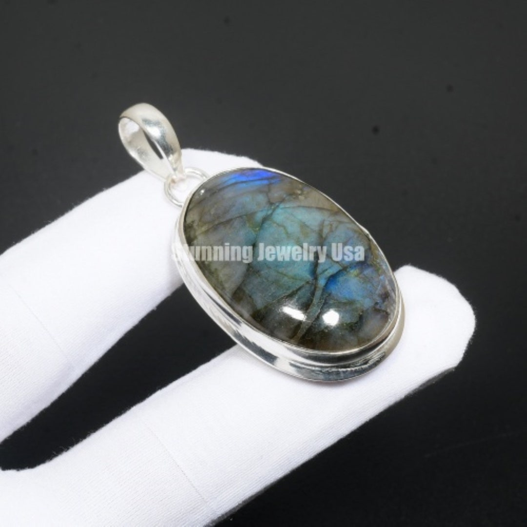 Labradorite Gemstone Pendant Labradorite Handmade Pendant Labradorite ...