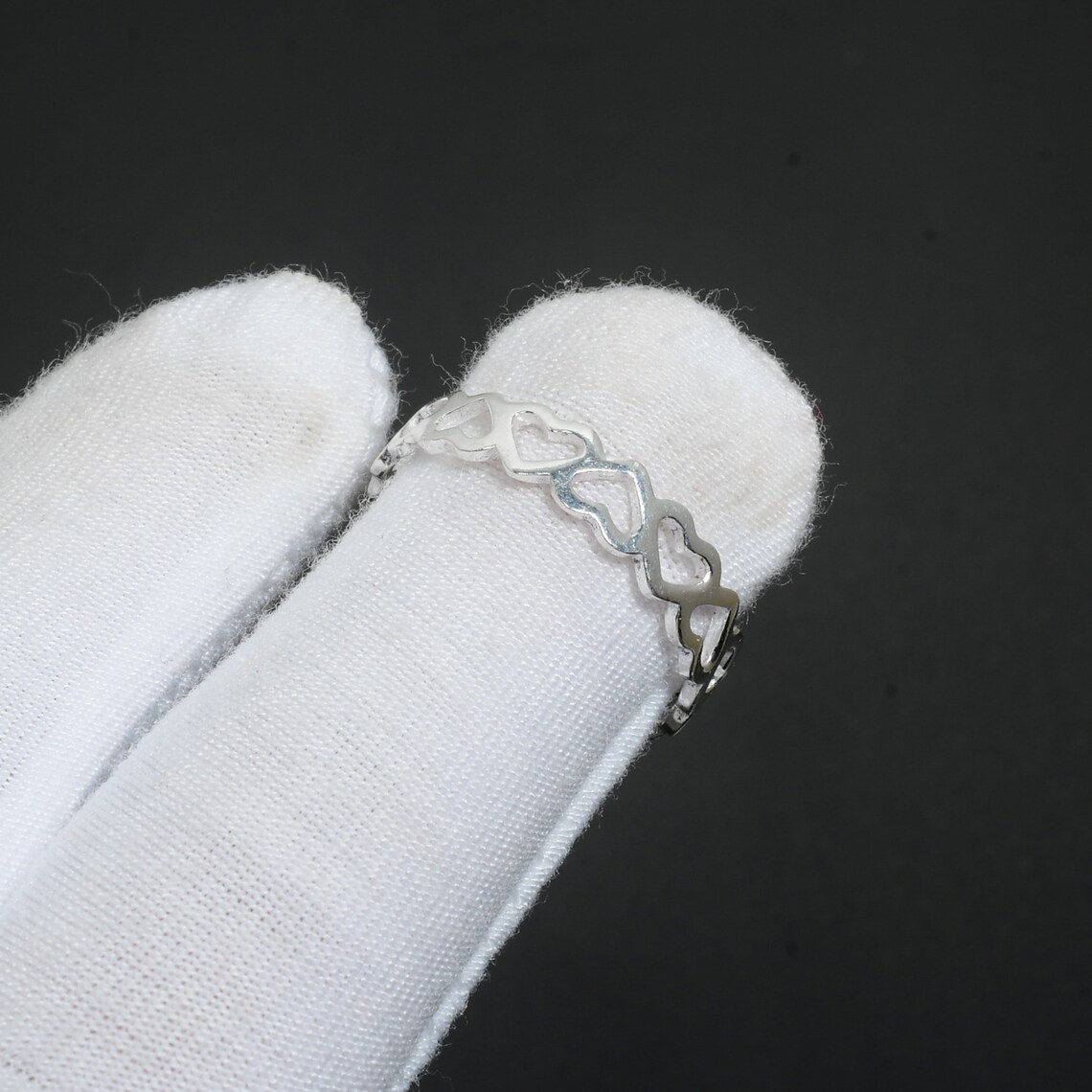 Heart Band Ring Love Heart Band Ring Love Heart Ring Heart - Etsy