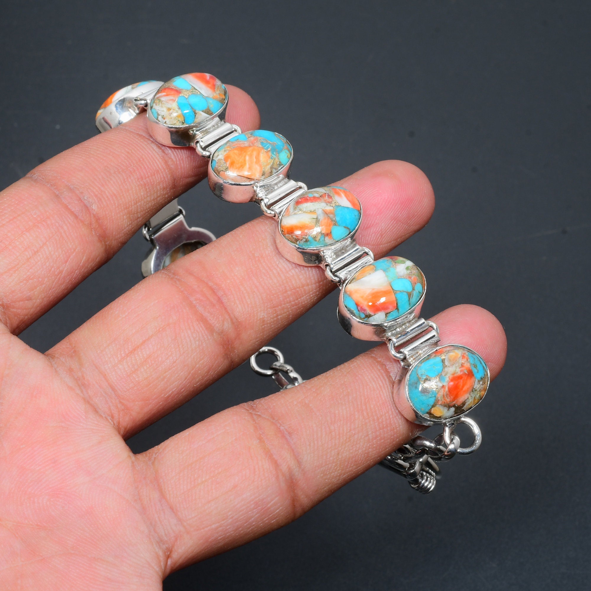 Natural Spiny Oyster Bracelet Natural Bracelet Spiny Oyster - Etsy