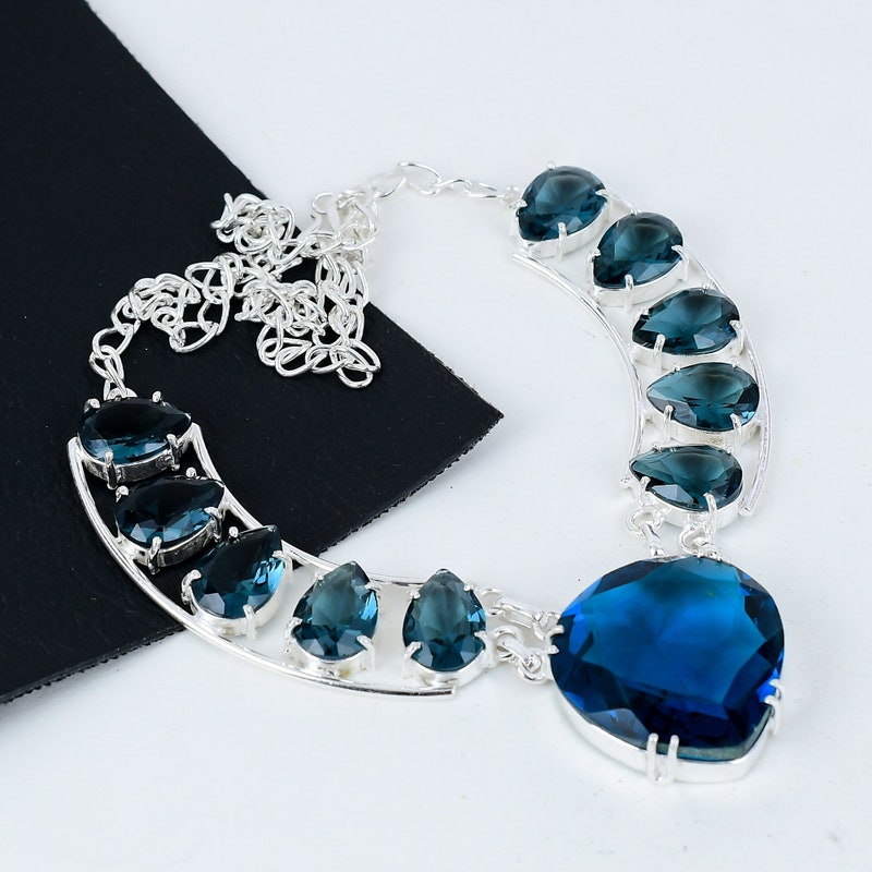 Blue Necklace - Etsy