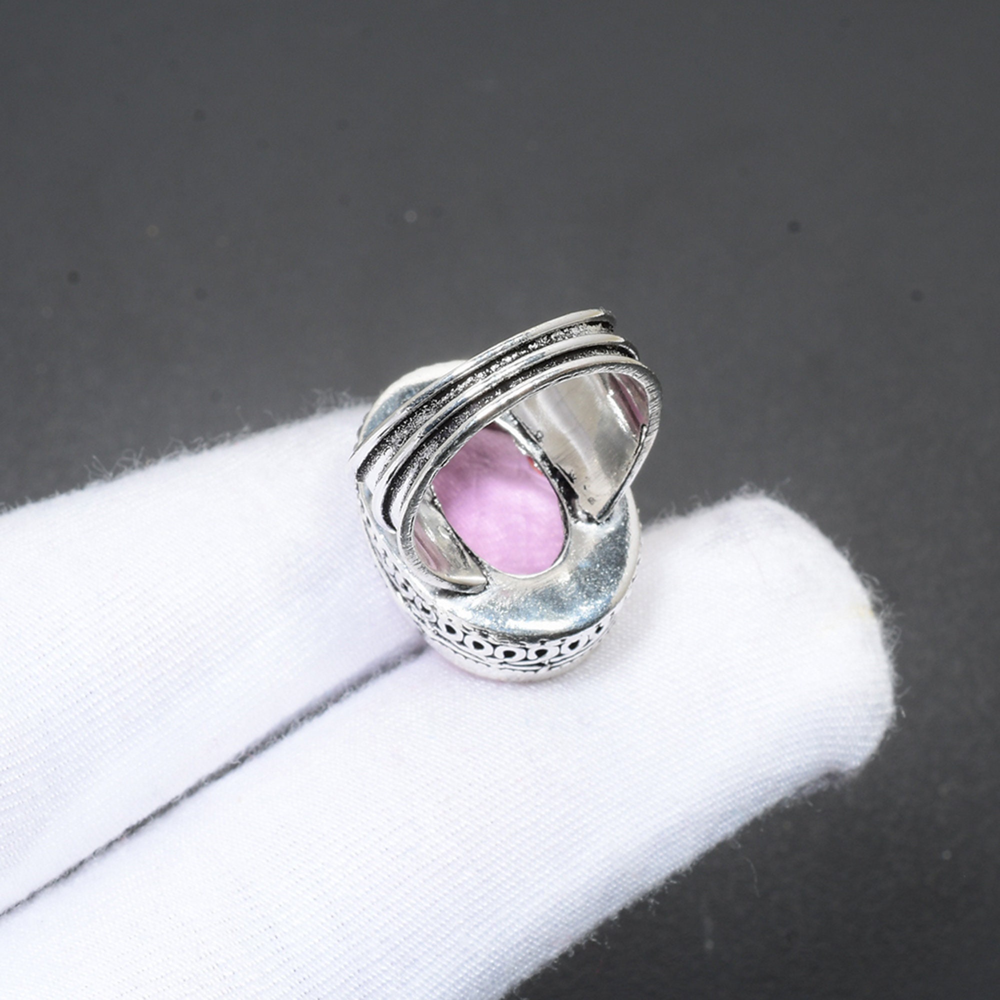 Pink Kunzite Ring Pink Kunzite Gemstone Handmade 925 Sterling - Etsy