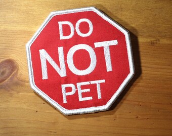 Do Not Pet the Dogs Sign - Etsy