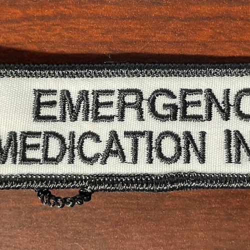 Emergency Information Inside Patch for Medical Bag Backpack - Etsy