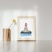 Watercolor Lighthouse Art Print - Nautical Art Print - Unframed Art Print - Coastal Home Decor ...