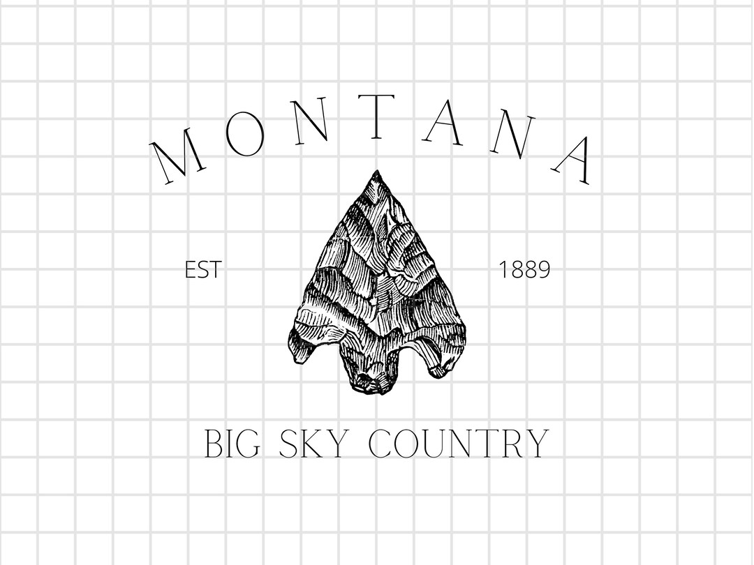 406 Montana Arrowhead SVG Outdoor, MT Svg, Coffee Mug, Sticker Png, T ...