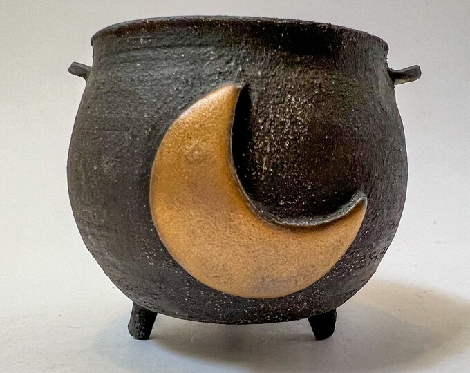 Ceramic Black Cauldron - Etsy