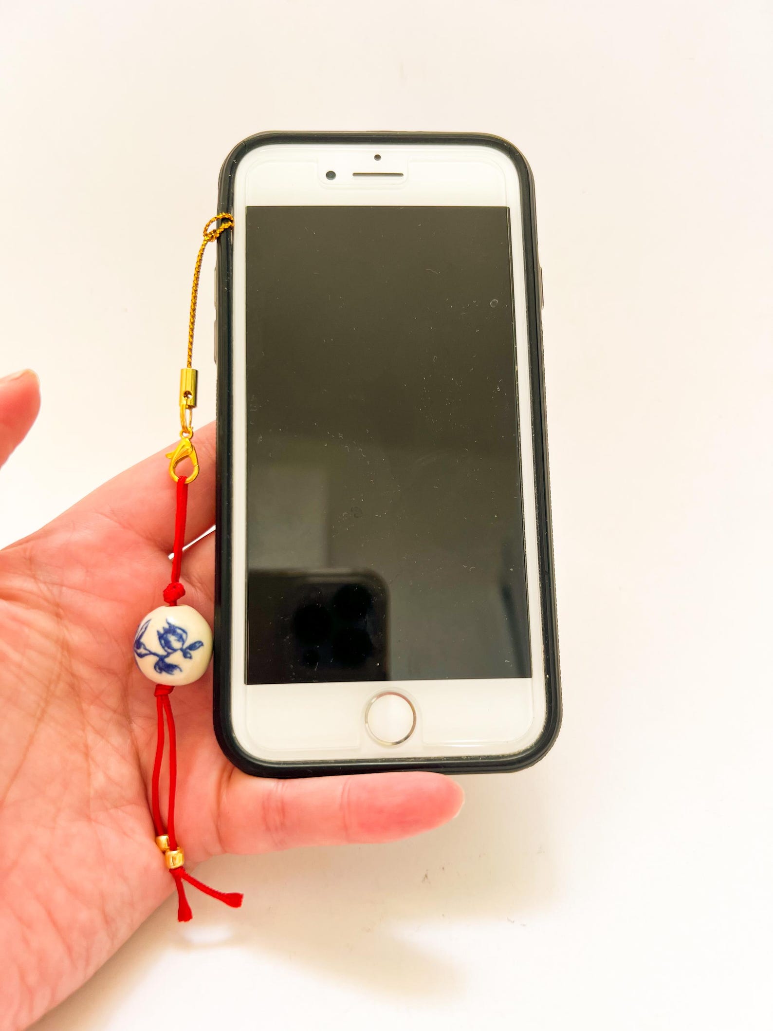 Handmade Porcelain Beaded Charm: Phone, Purse, Keychain - Etsy