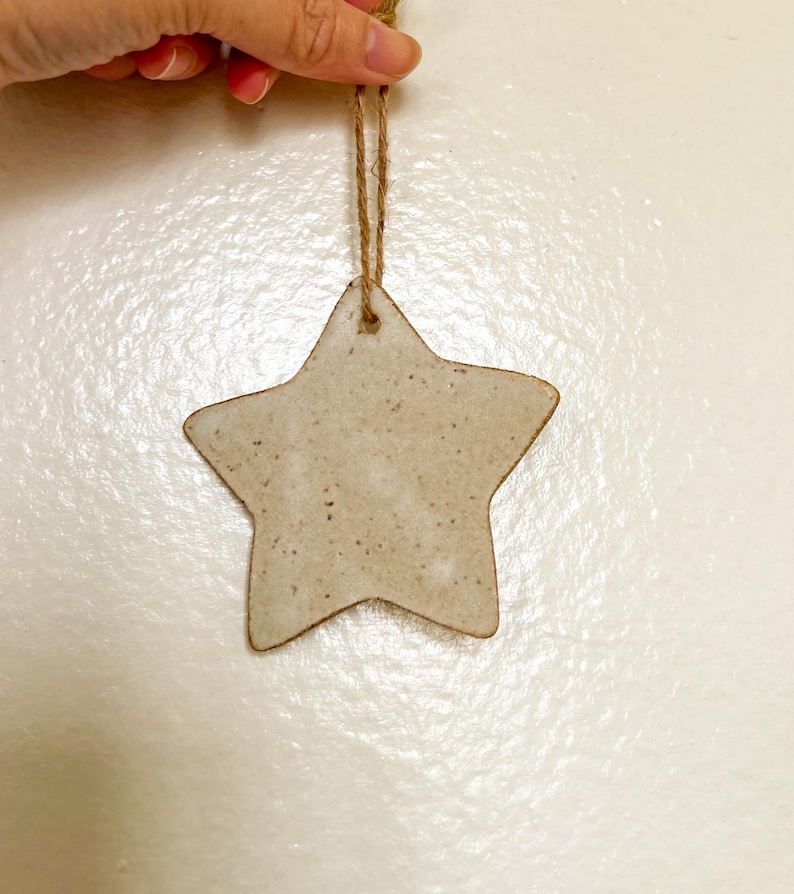 Handmade Ceramic Star Ornament - Etsy