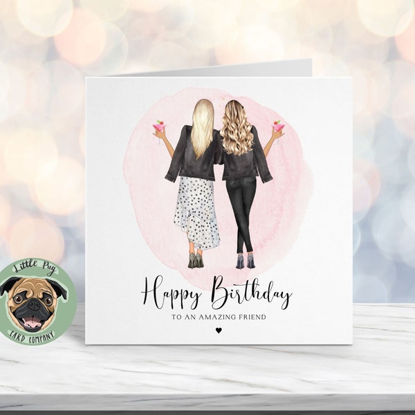 Birthday Cards for Best Friend Personalised - Etsy