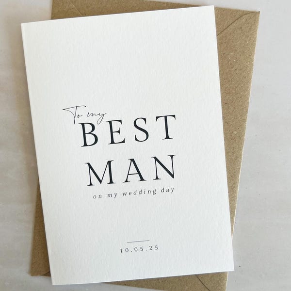 Best Man Card - Etsy UK