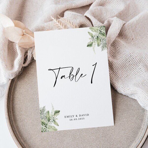 Table Name Signs - Etsy UK