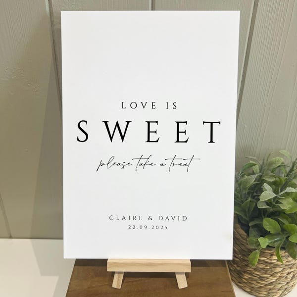 Sweets Sign - Etsy UK