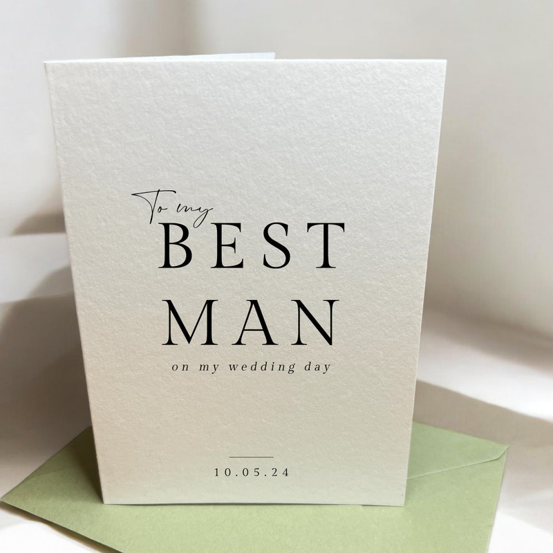 Best Man Card - Etsy UK
