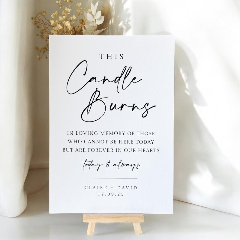 Memory Table Wedding Sign - Etsy