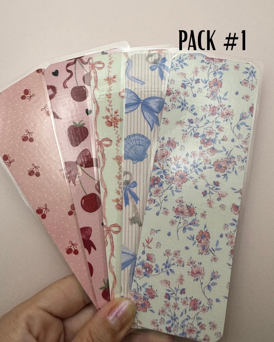 5 Bookmark Bundle, Girly Bookmark Bundle for Book Club, Book Lover ...