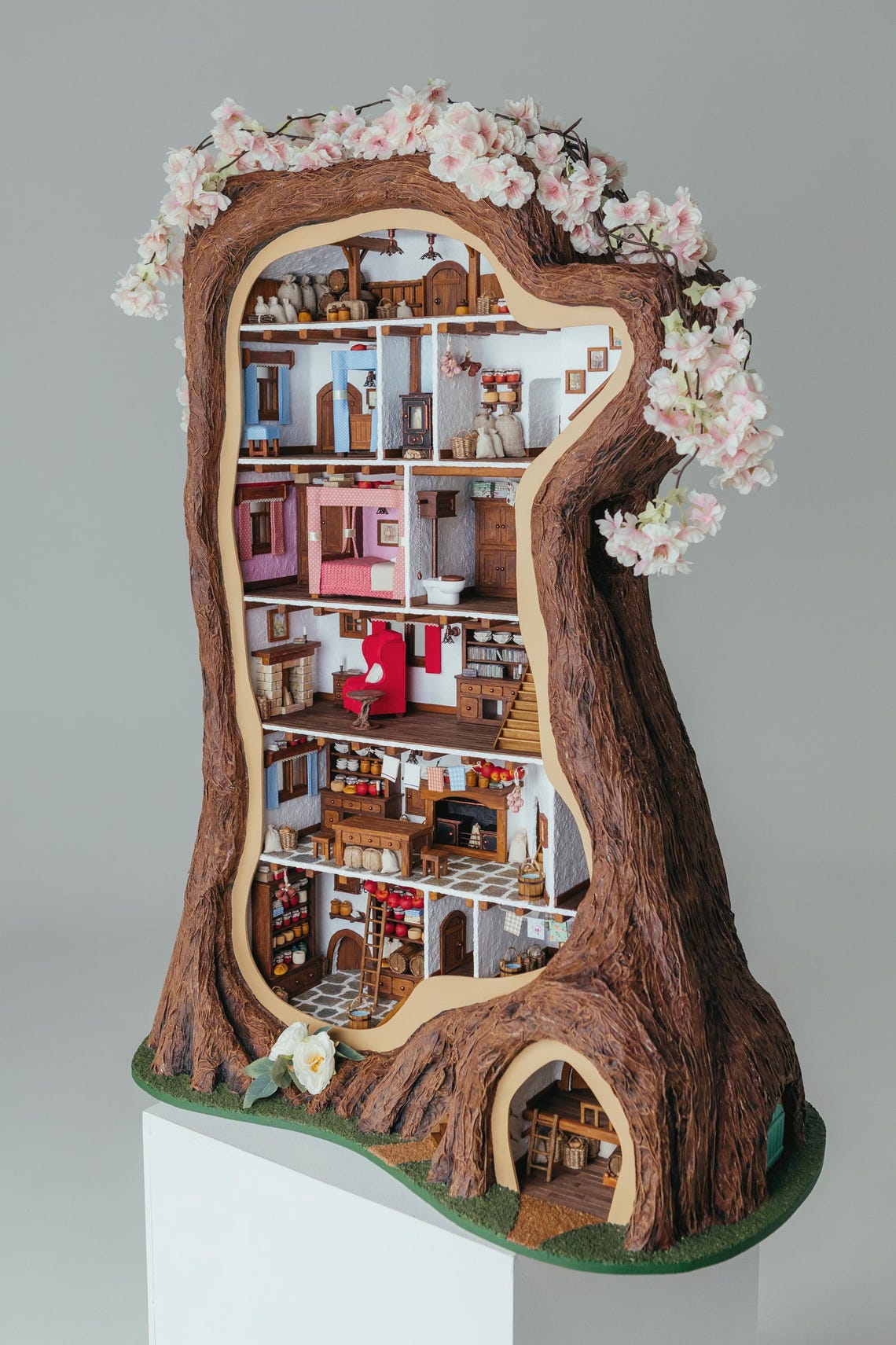 Brambly Hedge Mouse House With Illumination. MADE TO ORDER. Fully ...