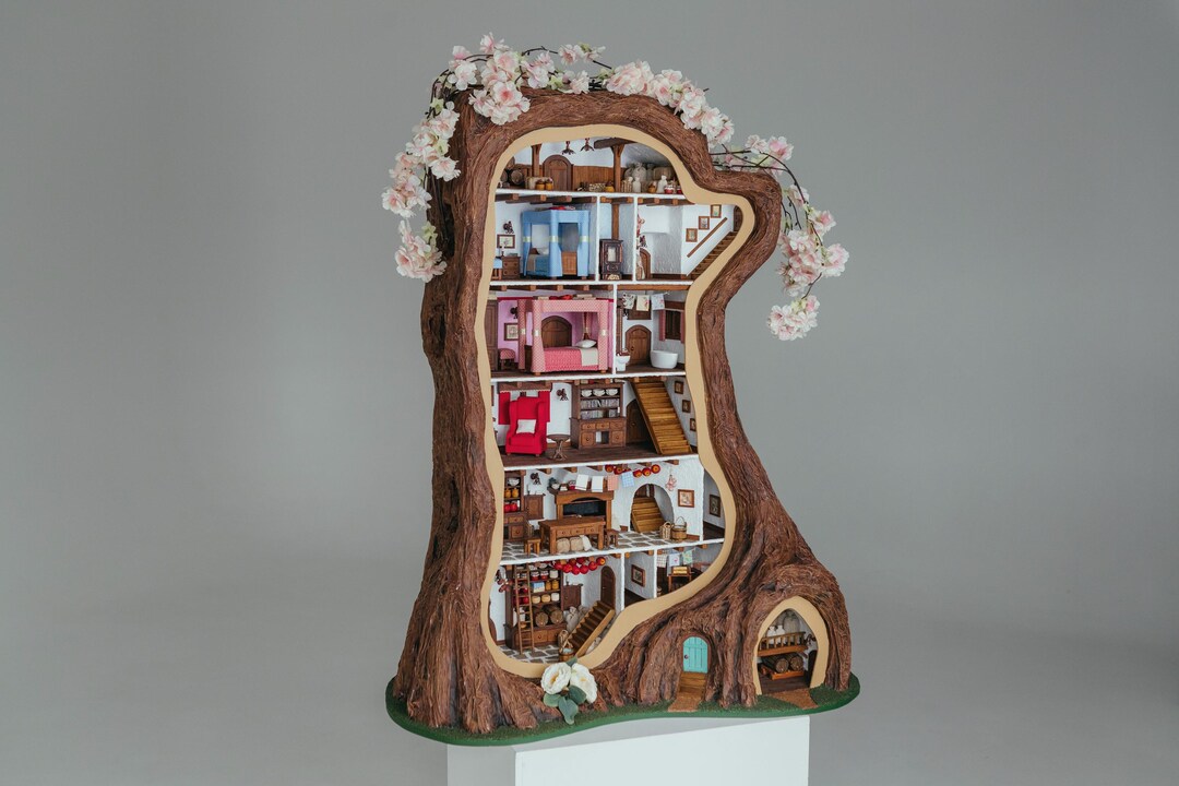 Brambly Hedge Mouse House With Illumination. MADE TO ORDER. Fully ...
