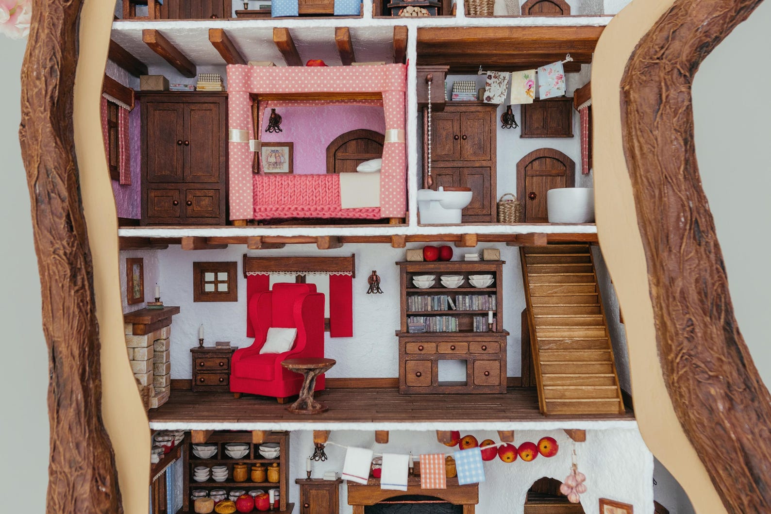 Brambly Hedge Mouse House With Illumination. MADE TO ORDER. Fully ...