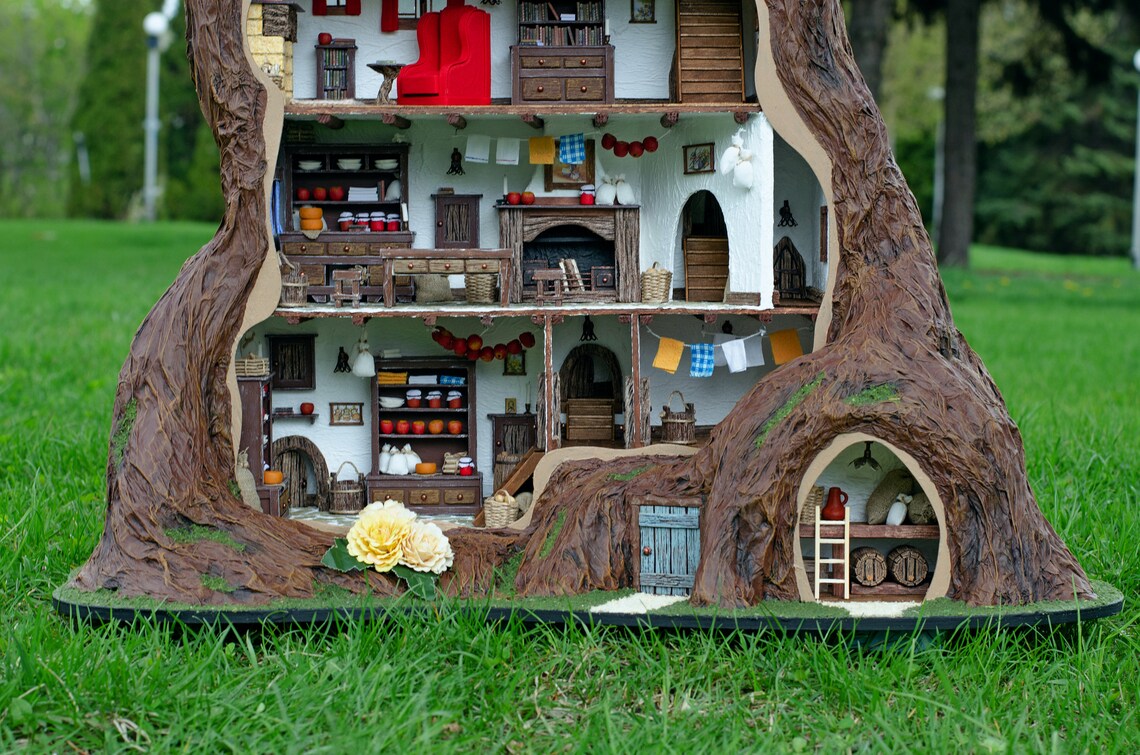 Brambly Hedge Mouse House With Illumination Based on the - Etsy