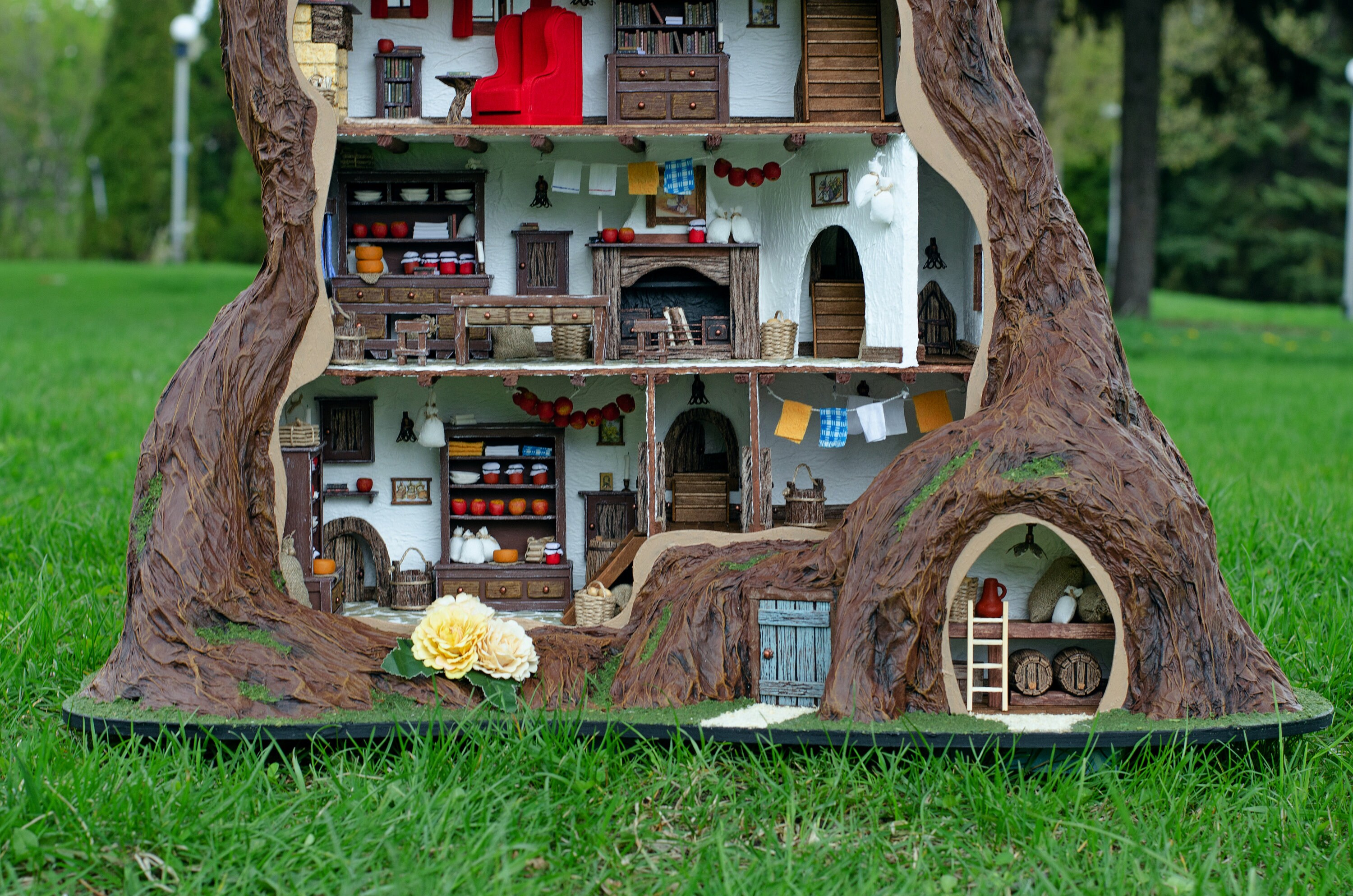 Brambly Hedge Mouse House With Illumination Based on the - Etsy
