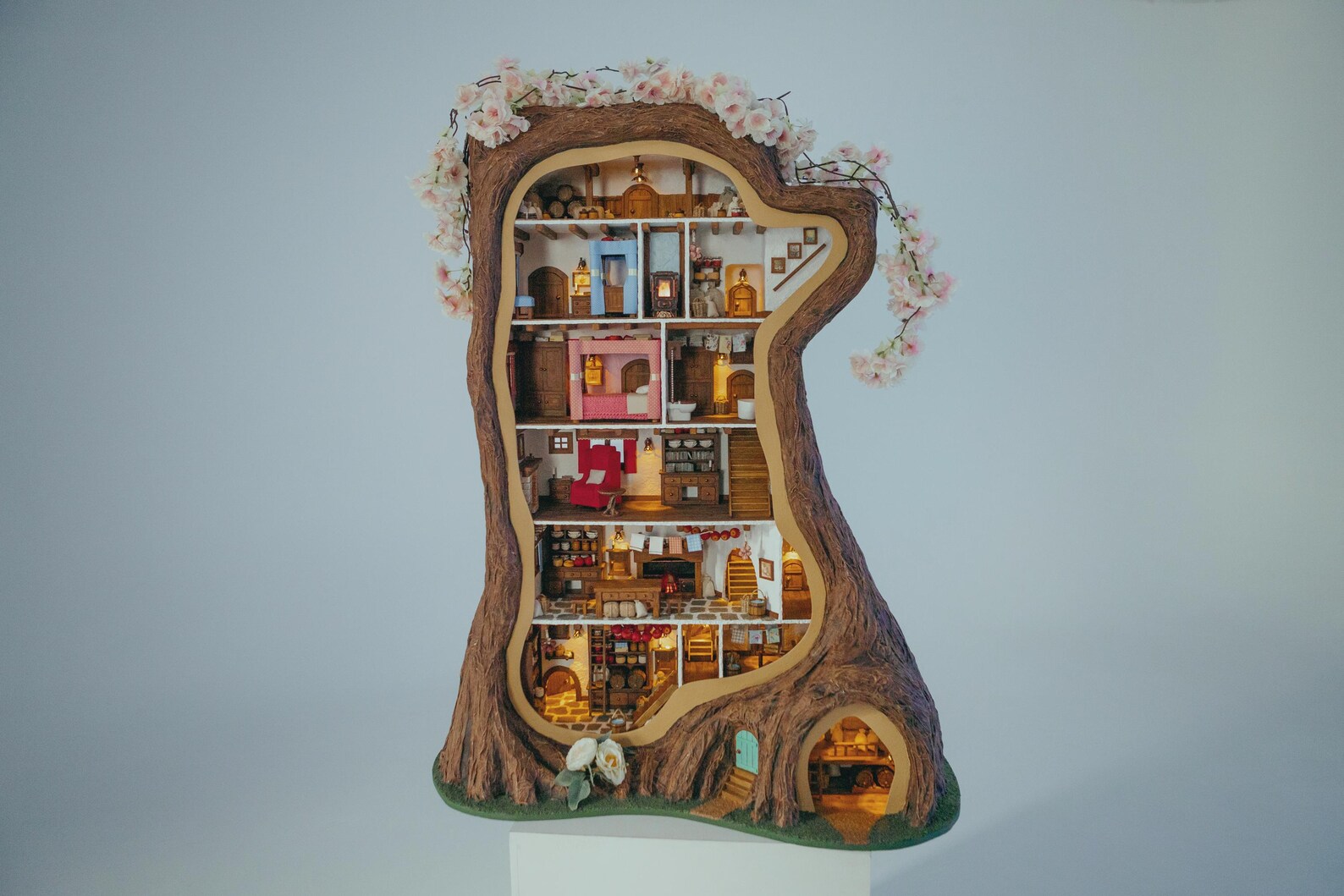 Brambly Hedge Mouse House With Illumination. MADE TO ORDER. Fully ...
