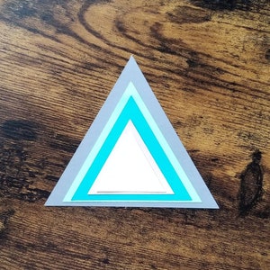 Triangle Cardstock Paper Die Cuts - 50 Piece Set for Bulletin Boards ...