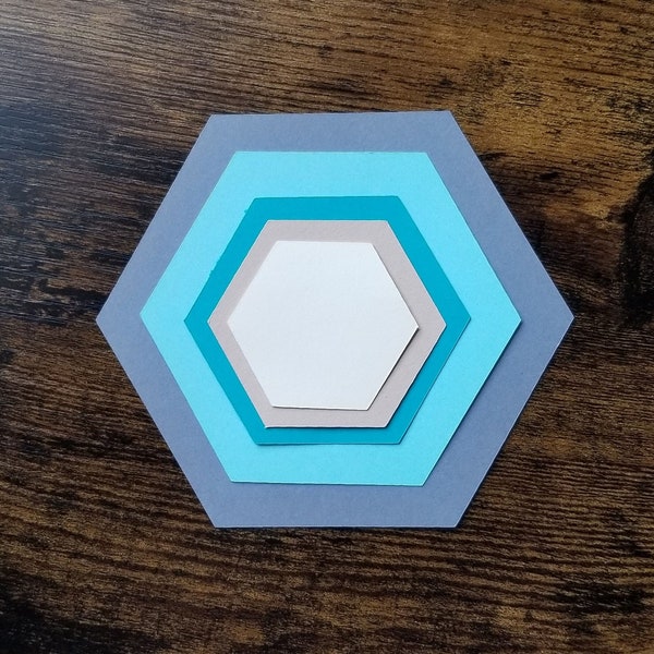 Hexagon Die Cut Paper - Etsy